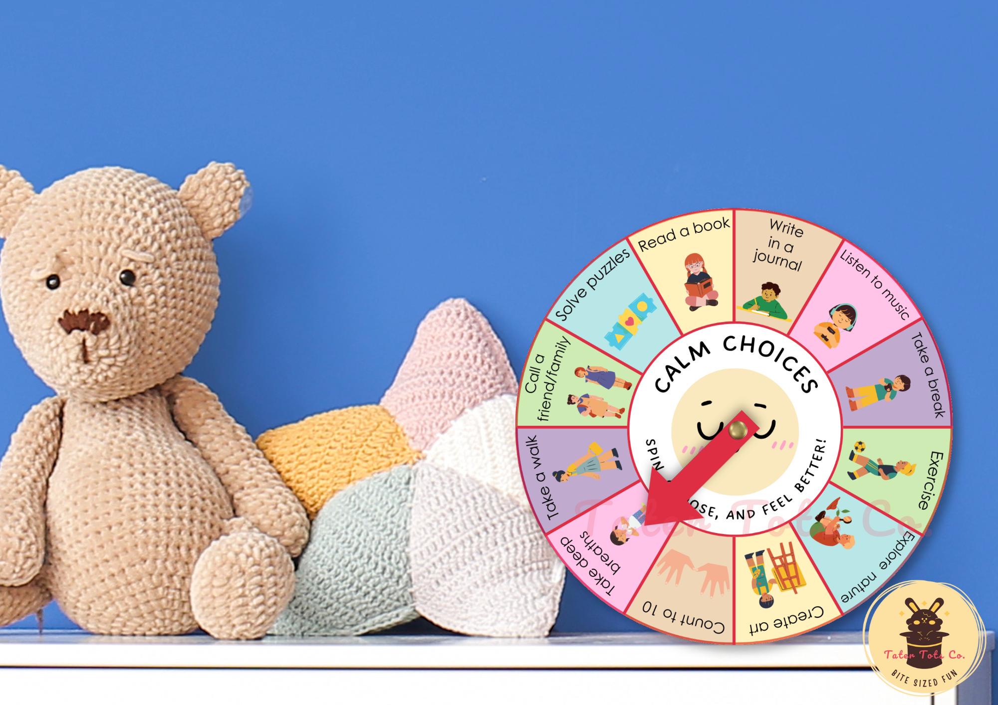 Printable Calm Down Spinner for Kids - Calming Strategies Emotional ...