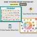 12 Vital Vitamins Wheel Chart and Easy Benefits Bundle for Kids: A ...
