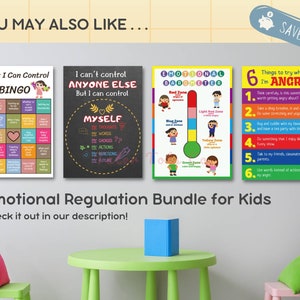 Zones of Emotional Regulation Self Control Posters Calm Down - Etsy