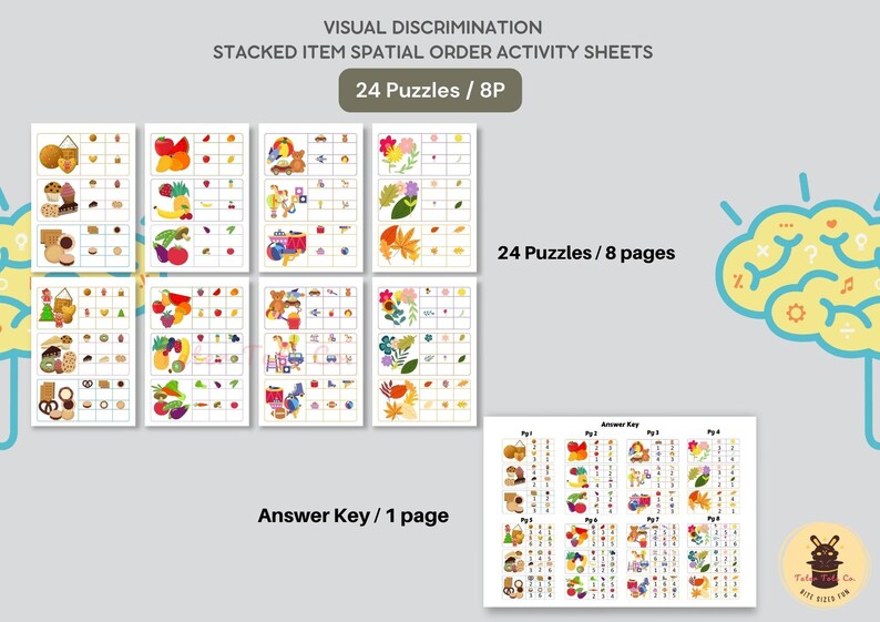 Mega-bundle Visual Discrimination and Perception Activities for Early ...