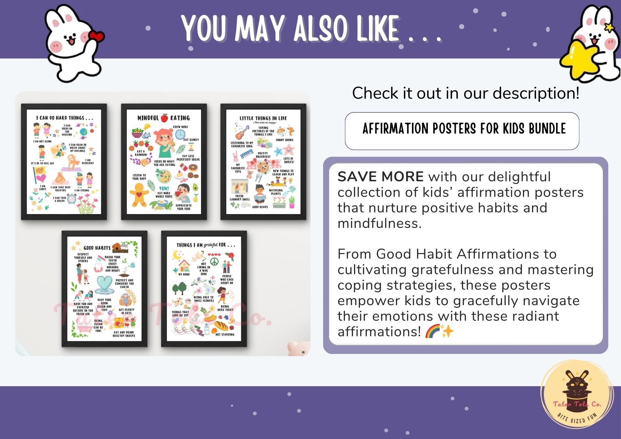 Mindful Eating Challenge Poster for Promoting Healthy Eating, Kids Eat ...