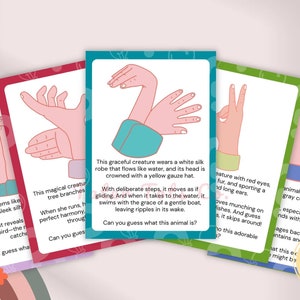 Guess the Animal Hand Shadow Puppets Guide Printable Card Game ...
