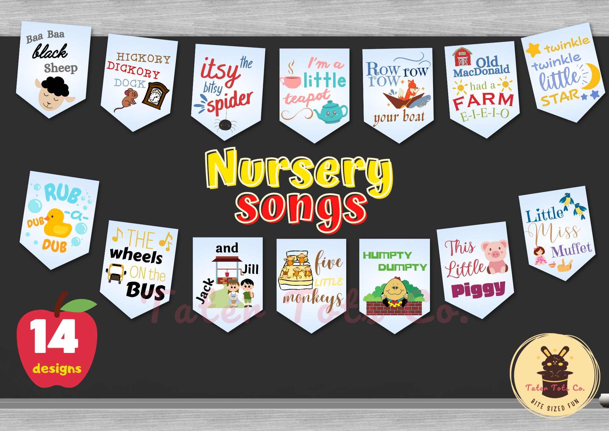 Classic Nursery Rhymes Theme Bunting Bundle | Fun Decoration for ...