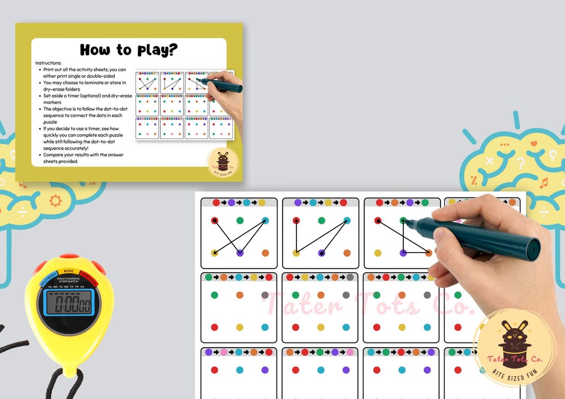 Dot-to-dot Visual Tracking Concentration Training: Enhance Memory With ...