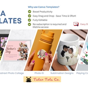 DIY Custom Passport Photo Canva Frame Template - International and US ...