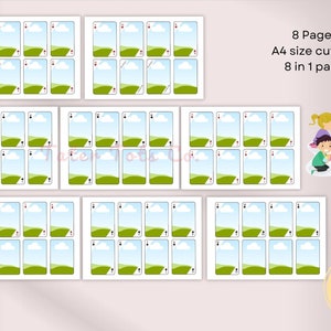 Custom Photo Playing Standard Deck Cards With Box Template and Easy ...