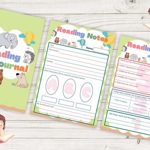 Printable Reading Response Log Journal Book Tracker School Worksheets ...