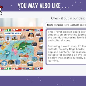 Travel Landmarks on the World Map Famous Places and Global Destinations ...