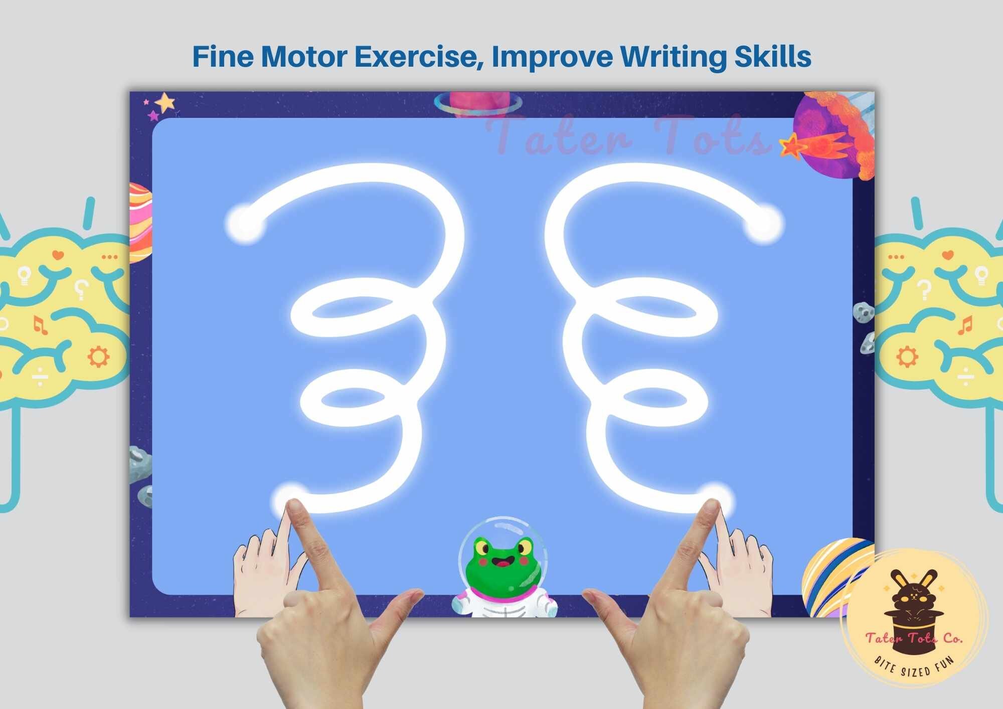 Double Doodle Finger Tracing Maze Brain Game for Kids Train Fine Motor ...