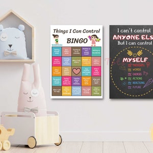 Emotional Regulation Bundle for Kids Bingo and Barometer, Help Children ...