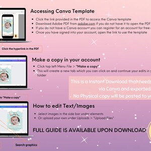 DIY Custom Passport Photo Canva Frame Template - International and US ...