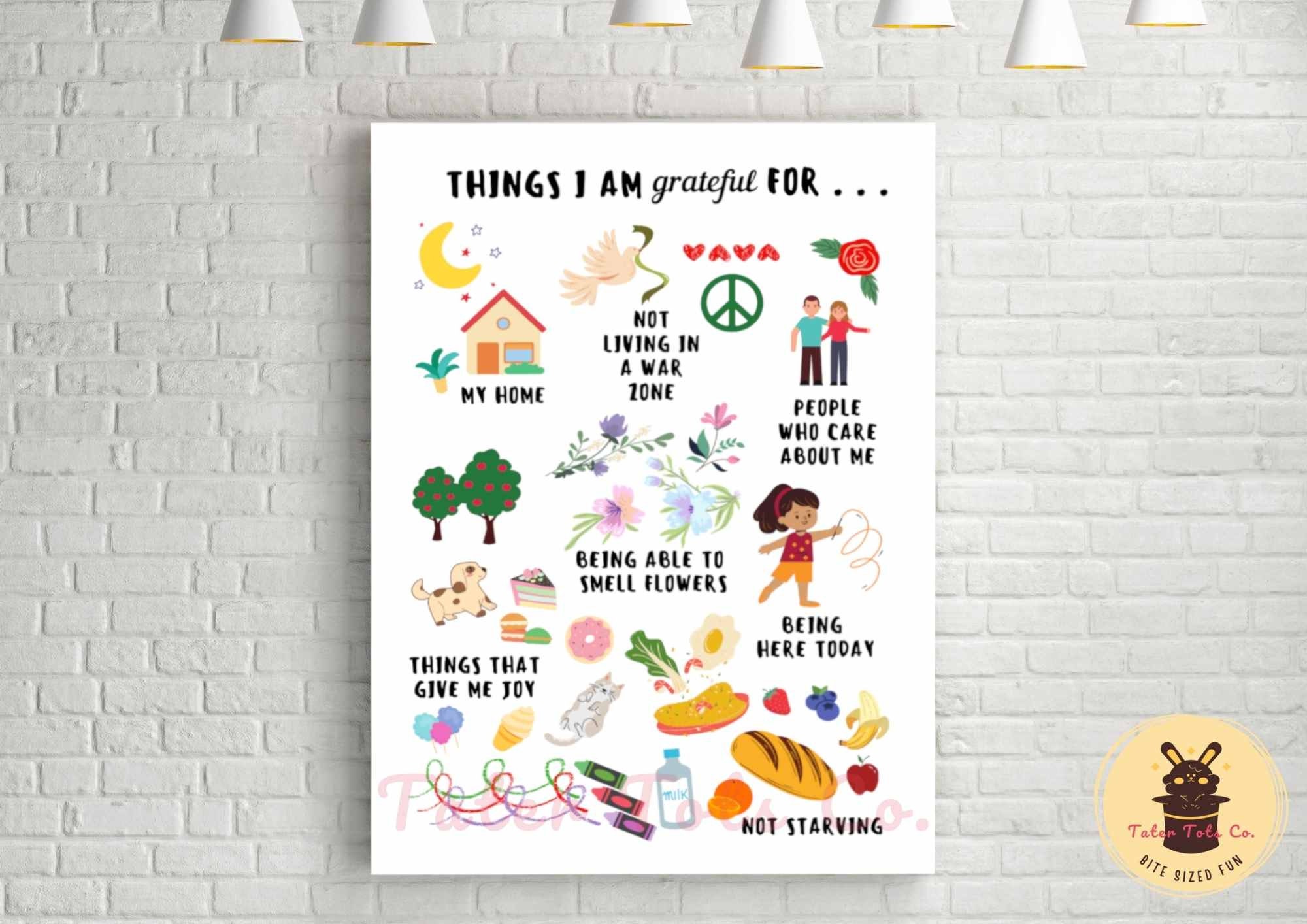 Mindfulness Positive Affirmation Posters for Kids Bundle of 5 Daily ...