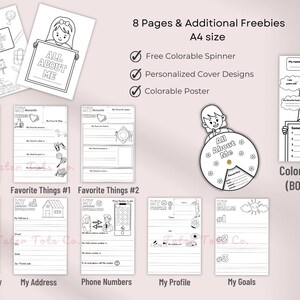 Personalized All About Me Letter and Number Tracing Preschool Worksheet ...