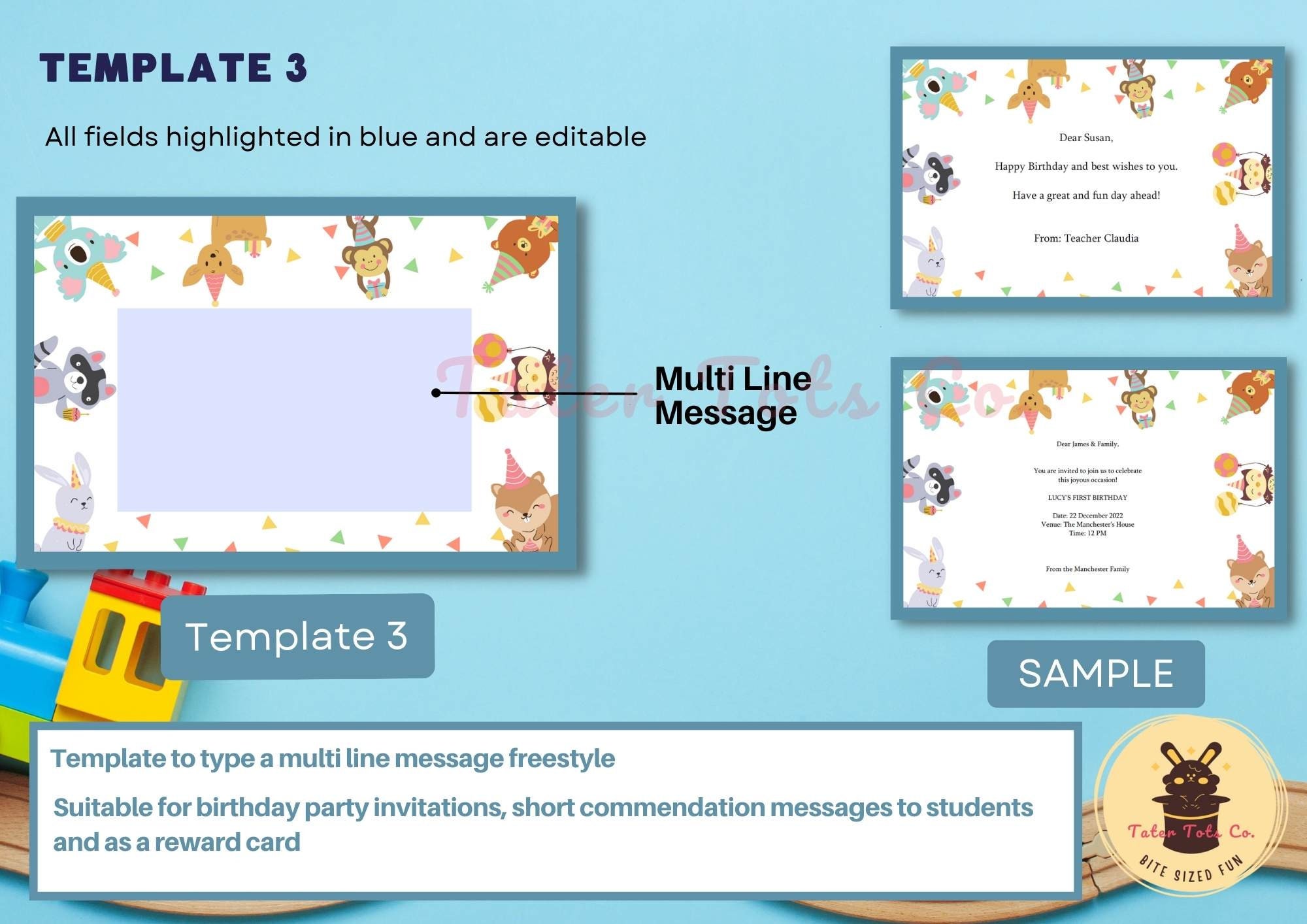 Preschool Graduation Diploma Template and Forest Animals Birthday Party ...