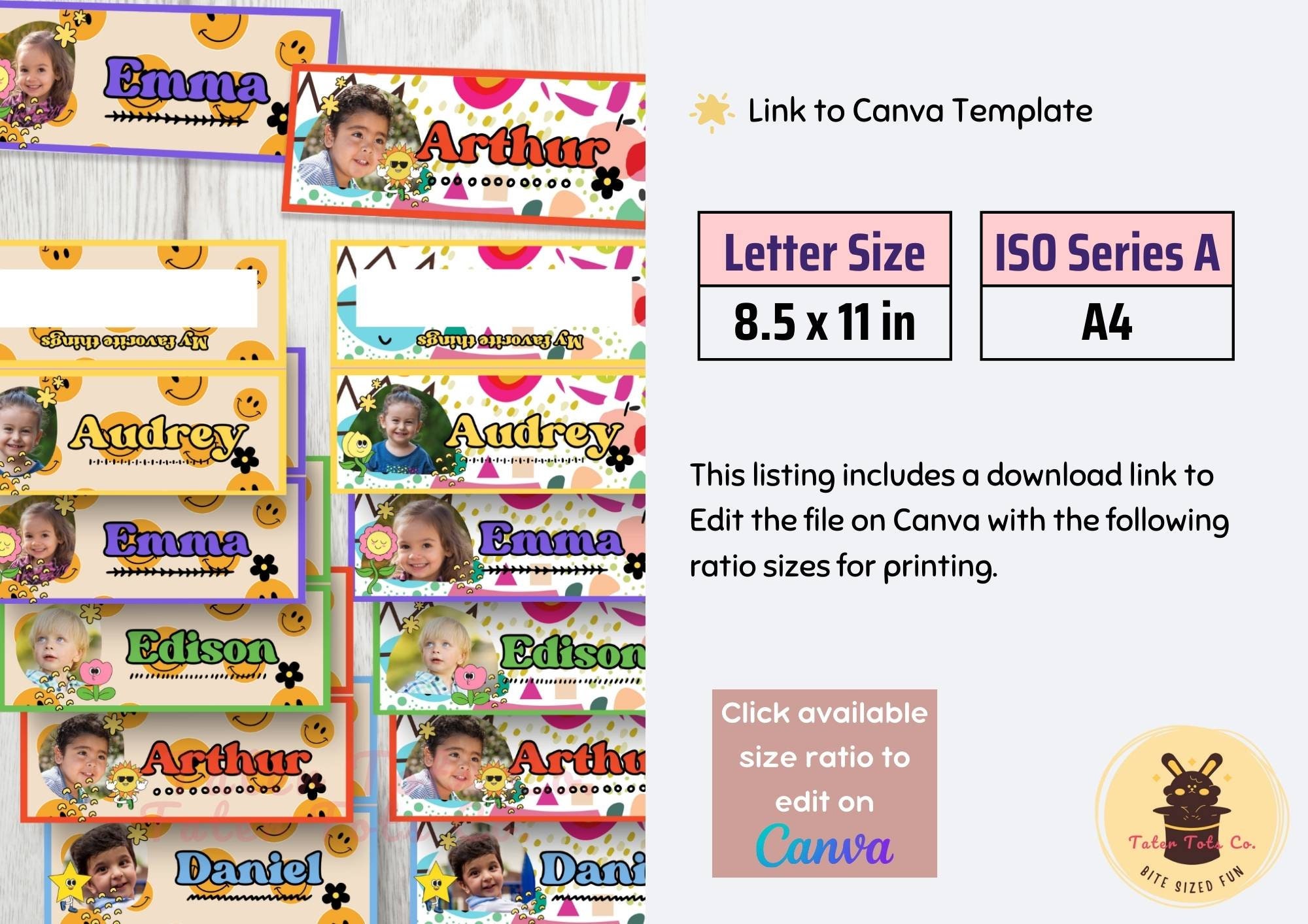 Custom Student Freshmen Photo and Name Double Sided Desk Plate Tent ...