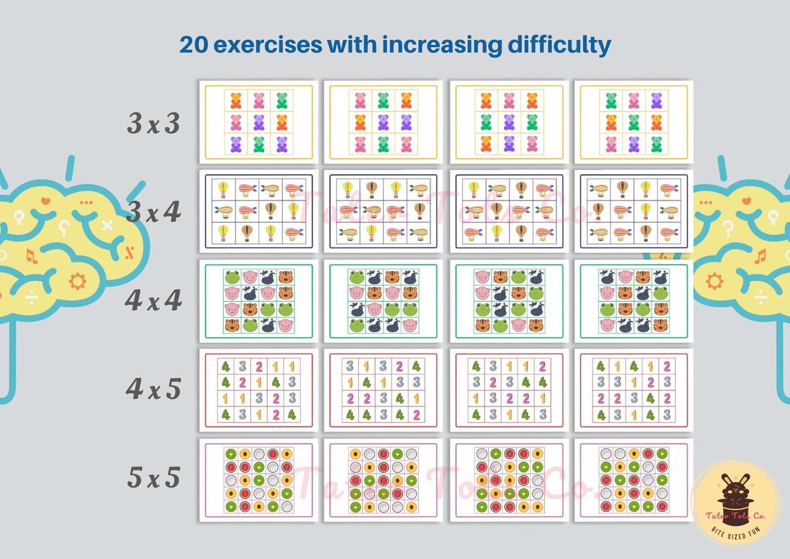 Visual Scanning: Spot Four Different Items - Boost Memory Skills and ...