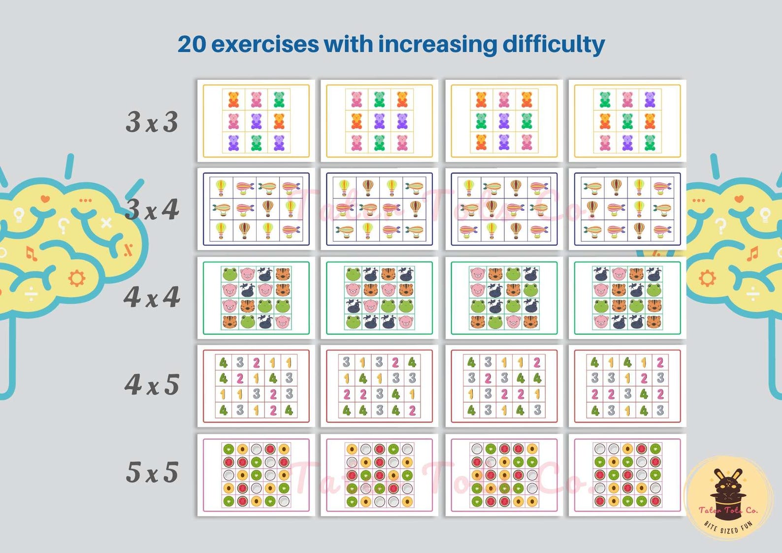 Visual Scanning: Spot Four Different Items - Boost Memory Skills and ...