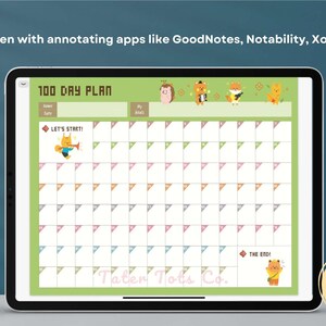 100 Days Game Plan: Start to Finish Schedule Template, Habit Tracker ...