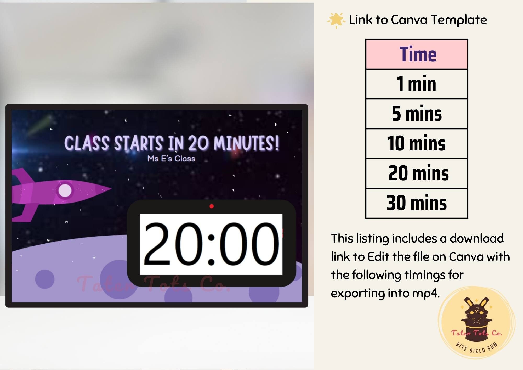 Classroom Countdown Timers for Enhanced Productivity in 1, 5, 10, 20 ...