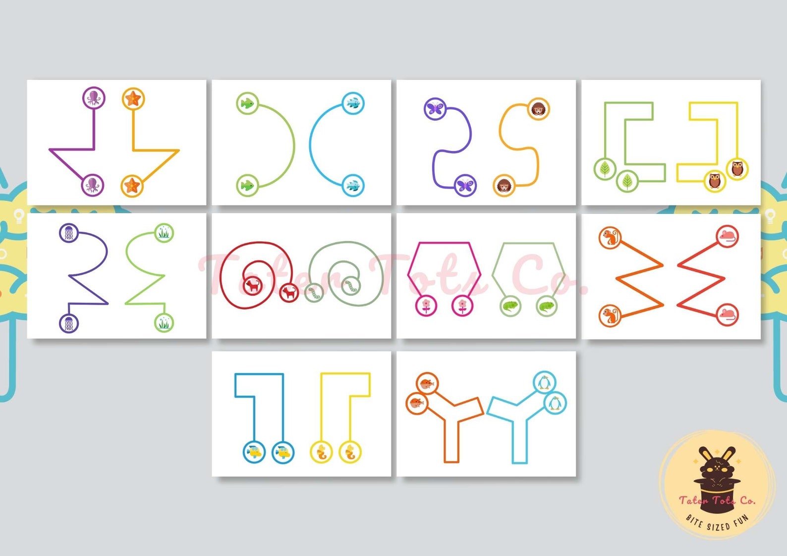 Double Doodle Bilateral Brain Game - Beginner Level for Cognitive ...