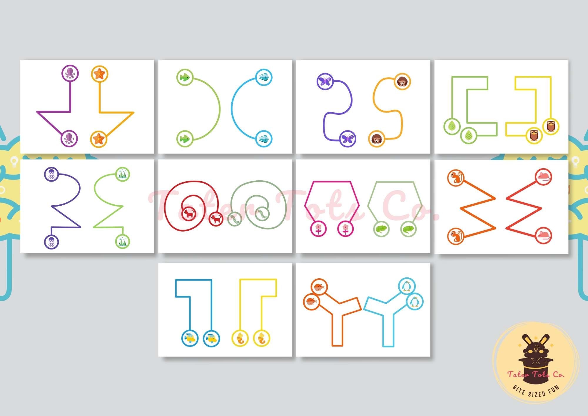 Double Doodle Bilateral Brain Game - Beginner Level for Cognitive ...