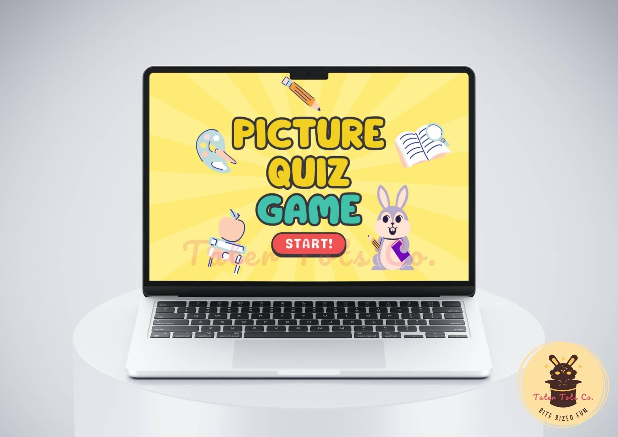 Picture Quiz Trivia Game Template | Preschool/elementary | Presentation ...