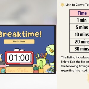 Classroom Countdown Timers for Enhanced Productivity in 1, 5, 10, 20 ...