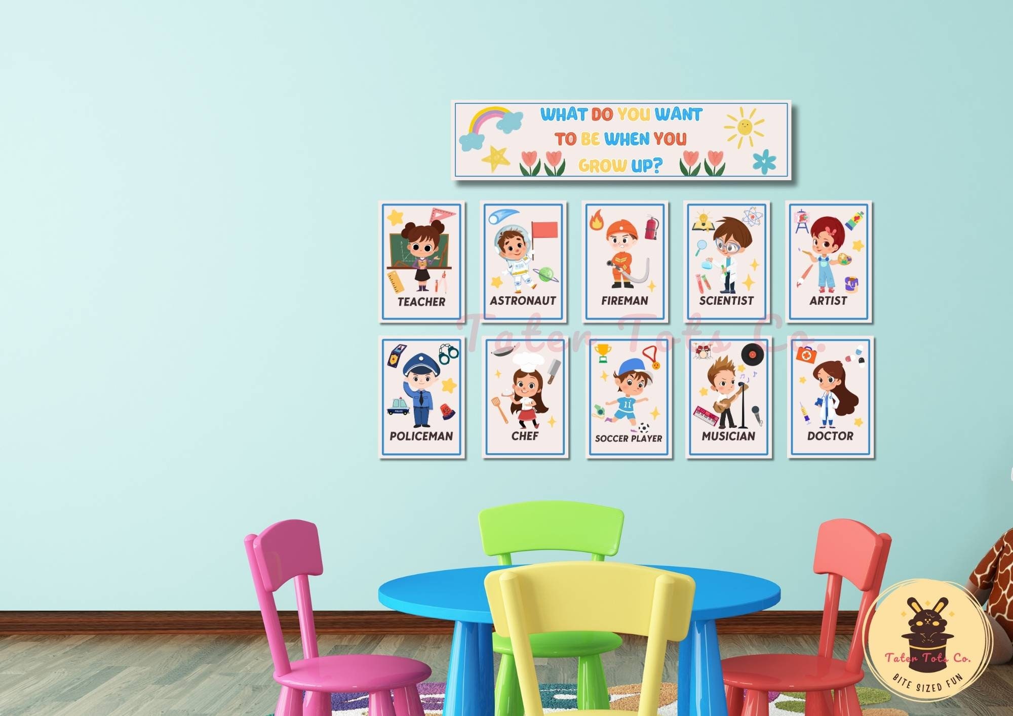 When I Grow up Job Occupations Printable Bulletin Board Pack Fun and Educational Preschool ...