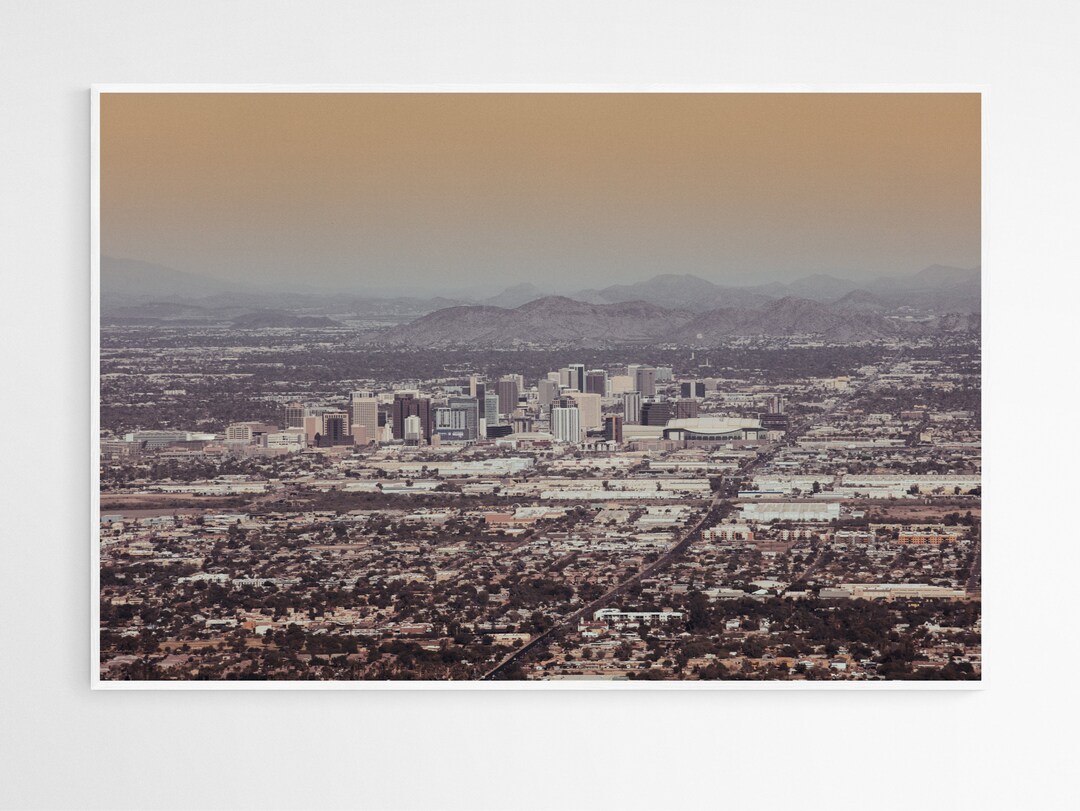 Phoenix Arizona Wall Art, Phoenix Photography Arizona, Sunset Skyline ...