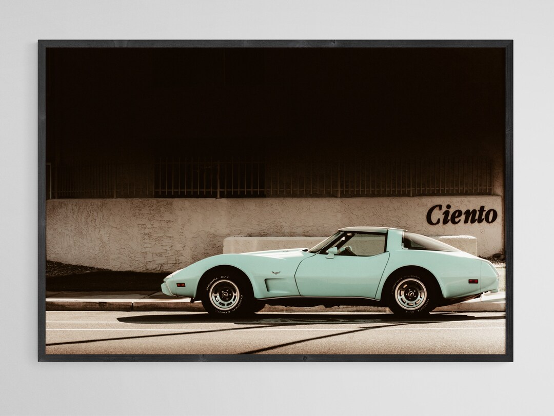 Vintage Corvette Printable Art, Classic Car Fine Art Photography ...