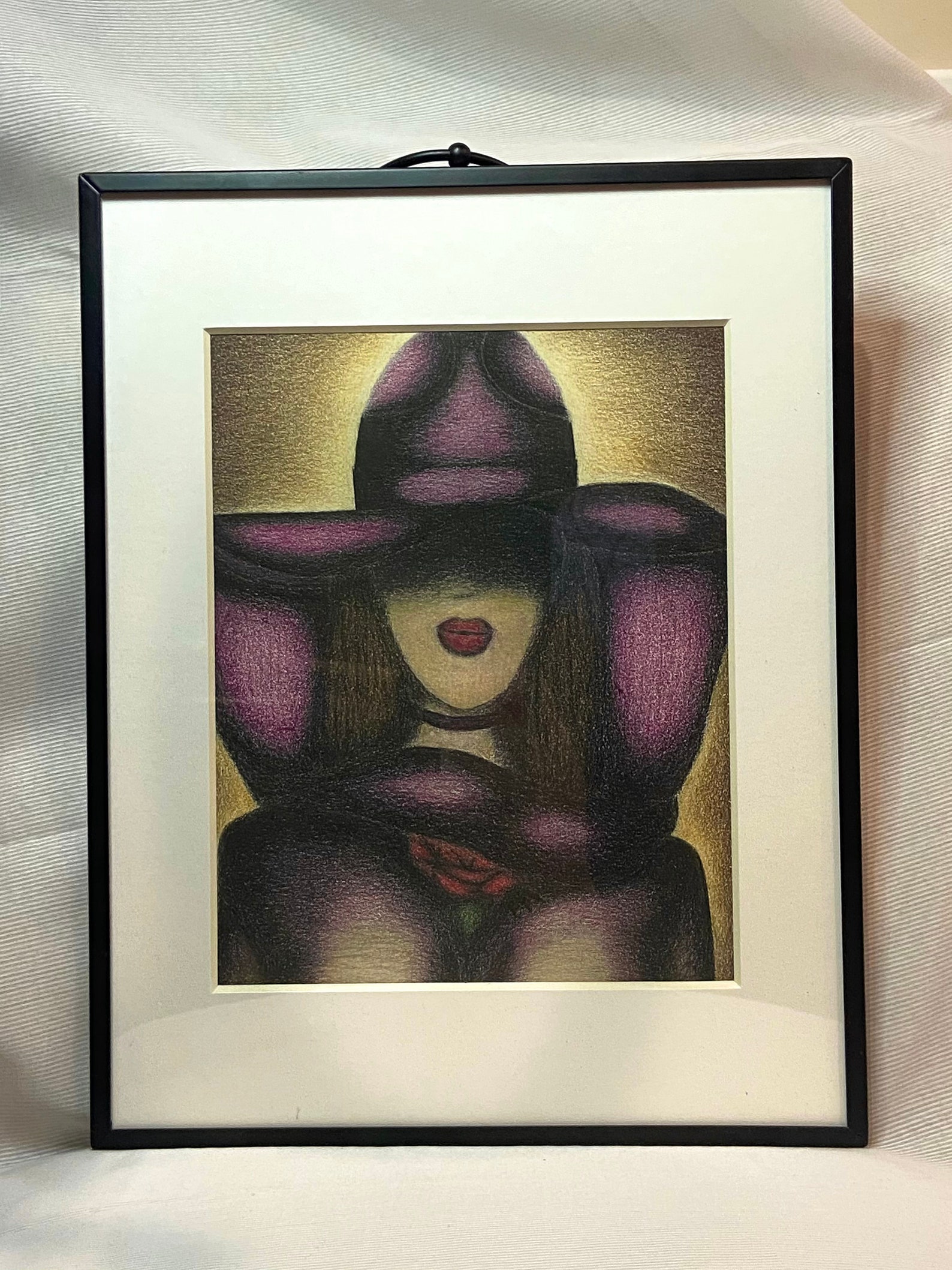 Colored Pencil Drawing Print Her, Wall Decor Print, Pencil Drawing ...