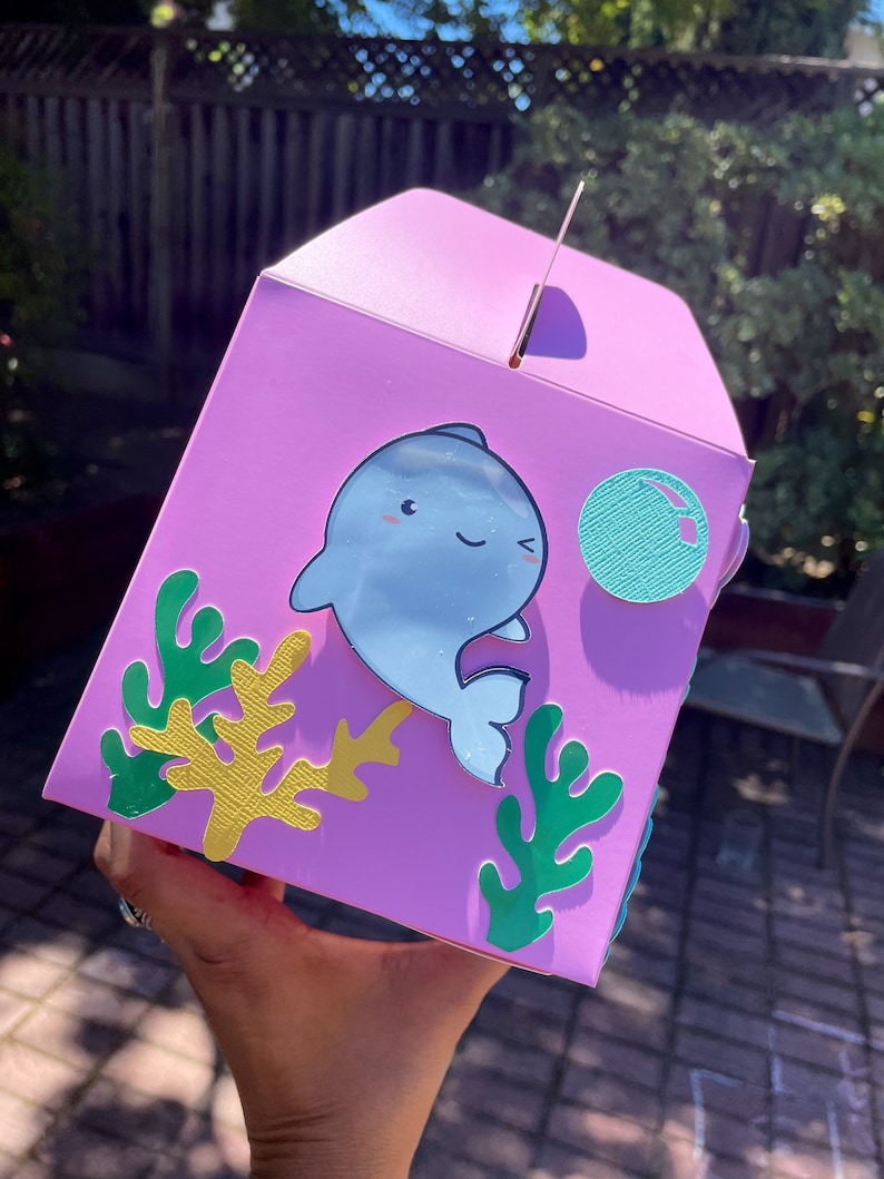 Mermaid Birthday Party Goodie Box: Personalized Under the Sea Favors ...