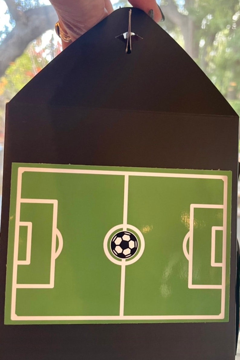 Soccer Personalized Favors Goodie Boxes for World Cup Birthday Party. 6 ...