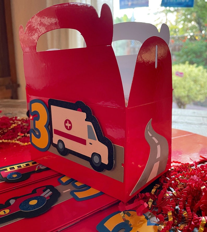 Handmade Birthday Party SIX Goodie Boxes. Personalized With - Etsy