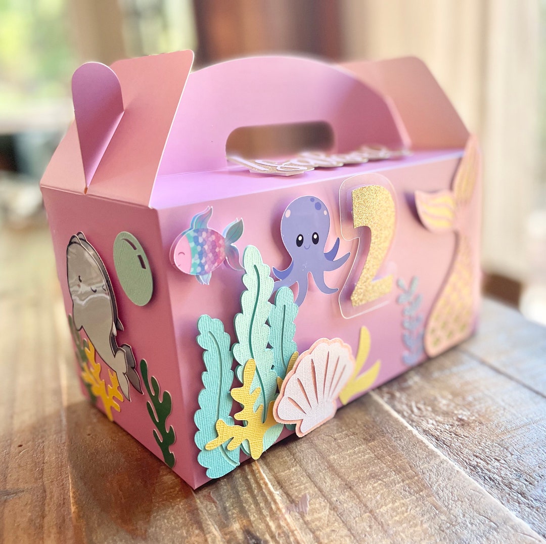 Mermaid Under the Sea Pink Personalized Birthday Party Favors Large ...