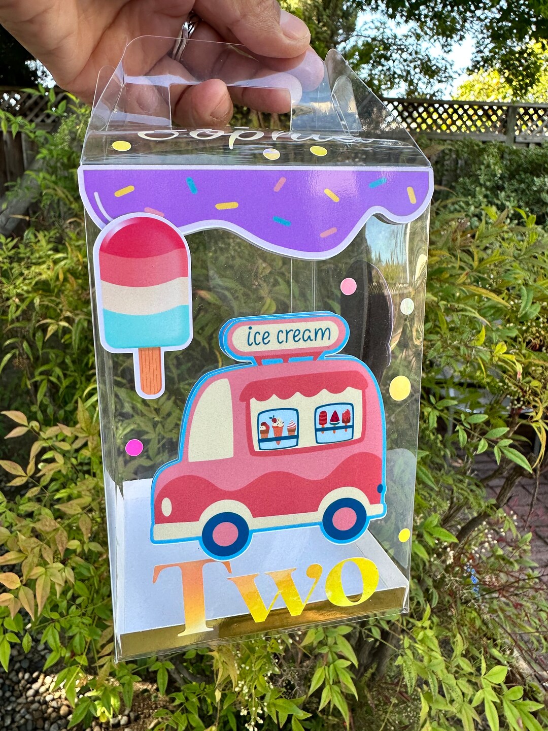 Ice Cream Sprinkles Goodie Box: Personalized Summer Party Favors (set ...