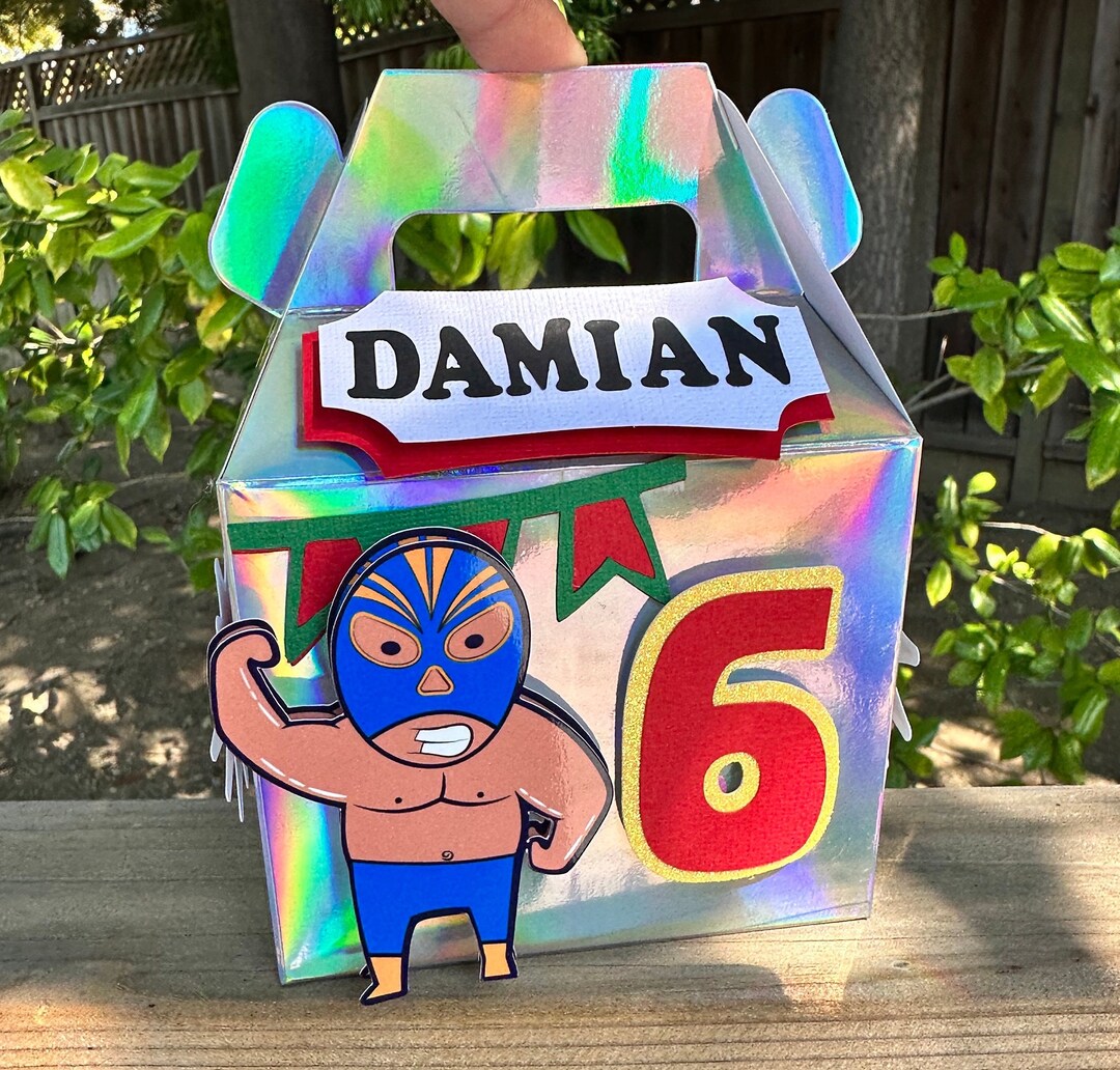 Lucha Libre Luchador Mexican Wrestler Themed Party Favor 6 BOXES Gable ...