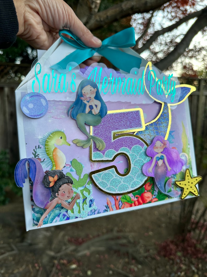 Mermaid Under the Sea Themed Party Personalized Party Favors - Etsy