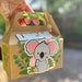 Personalized Koala Favor Box: Zoo Animal Birthday Party, Set of 6 ...
