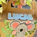 Personalized Koala Favor Box: Zoo Animal Birthday Party, Set of 6 ...