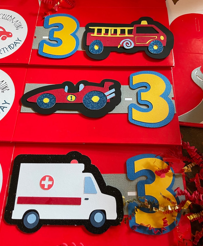 Handmade Birthday Party SIX Goodie Boxes. Personalized With Name and ...