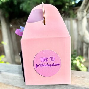 Personalized Candyland Goodie Box: Pink Donut Party Favor (6 Empty ...