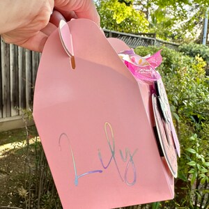 Personalized Candyland Goodie Box: Pink Donut Party Favor (6 Empty ...