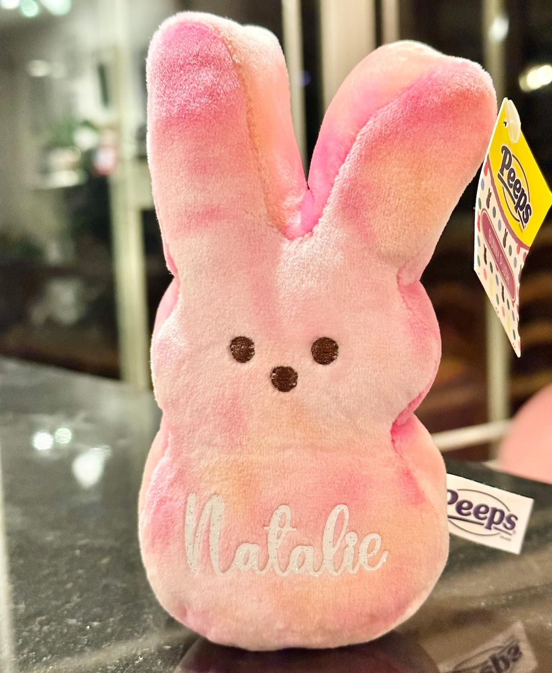 Authentic Peep Plush Bunny. Easter Bunny Toy Personalized With - Etsy