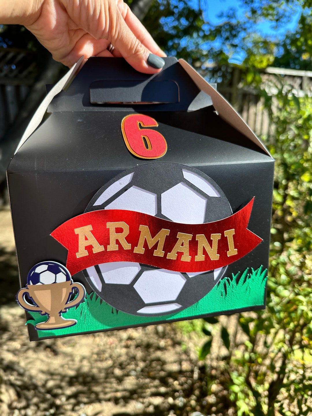 Personalized Soccer Favor Boxes: World Cup Birthday Party, Set of 6 - Etsy
