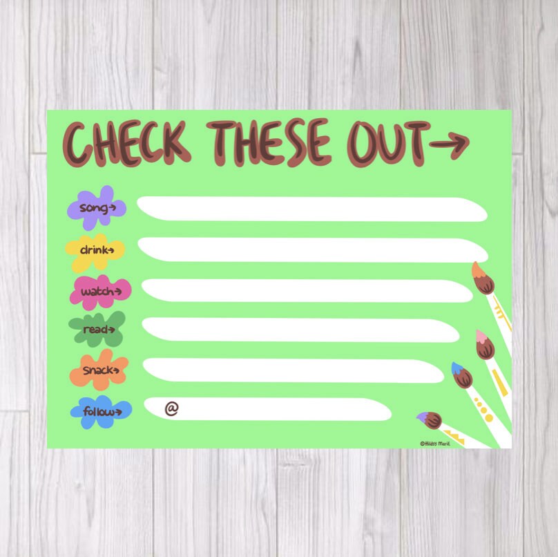 Artsy Pen Pal Kit Digital Download | Pen Pal Packet | Snail Mail | PDF ...