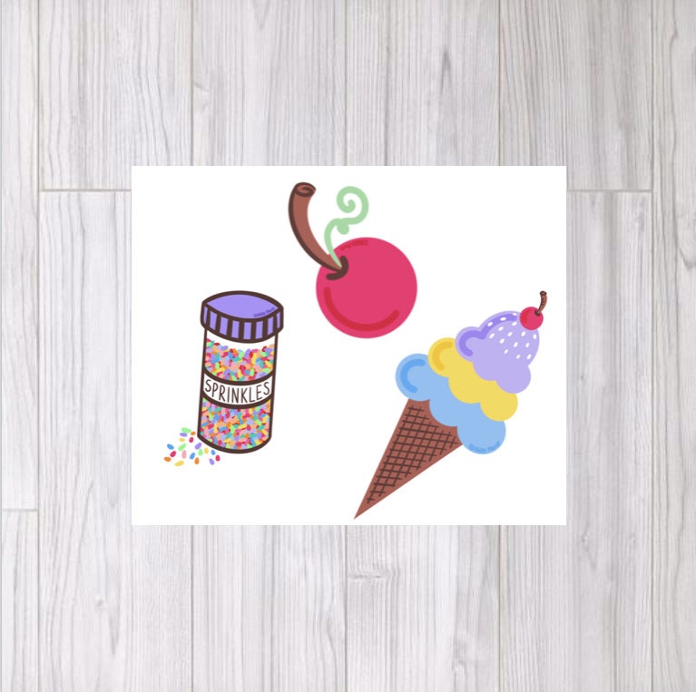 Ice Cream Pen Pal Kit Digital Download | Pen Pal Packet | Snail Mail ...