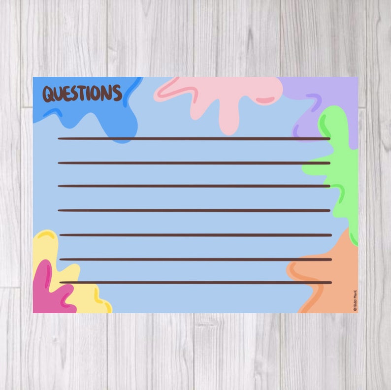 Artsy Pen Pal Kit Digital Download | Pen Pal Packet | Snail Mail | PDF ...