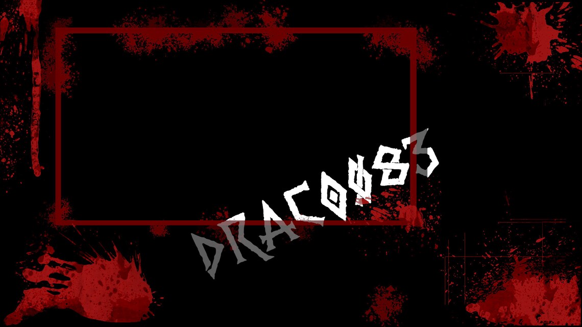 Blood Twitch Overlays Pack - Etsy