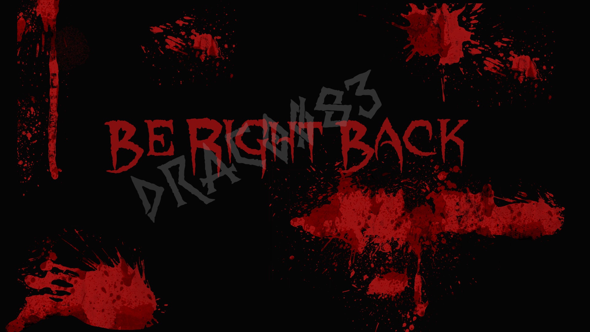 Blood Twitch Overlays Pack - Etsy